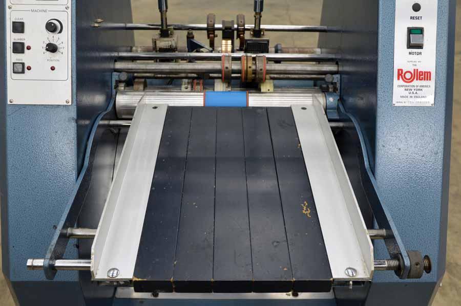 Lot #26: Rollem Auto 4 Perf Slit Score Machine - WireBids